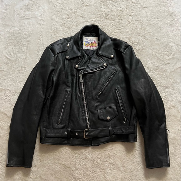 Excelled | Jackets & Coats | Vintage Excelled 927 Black Leather ...